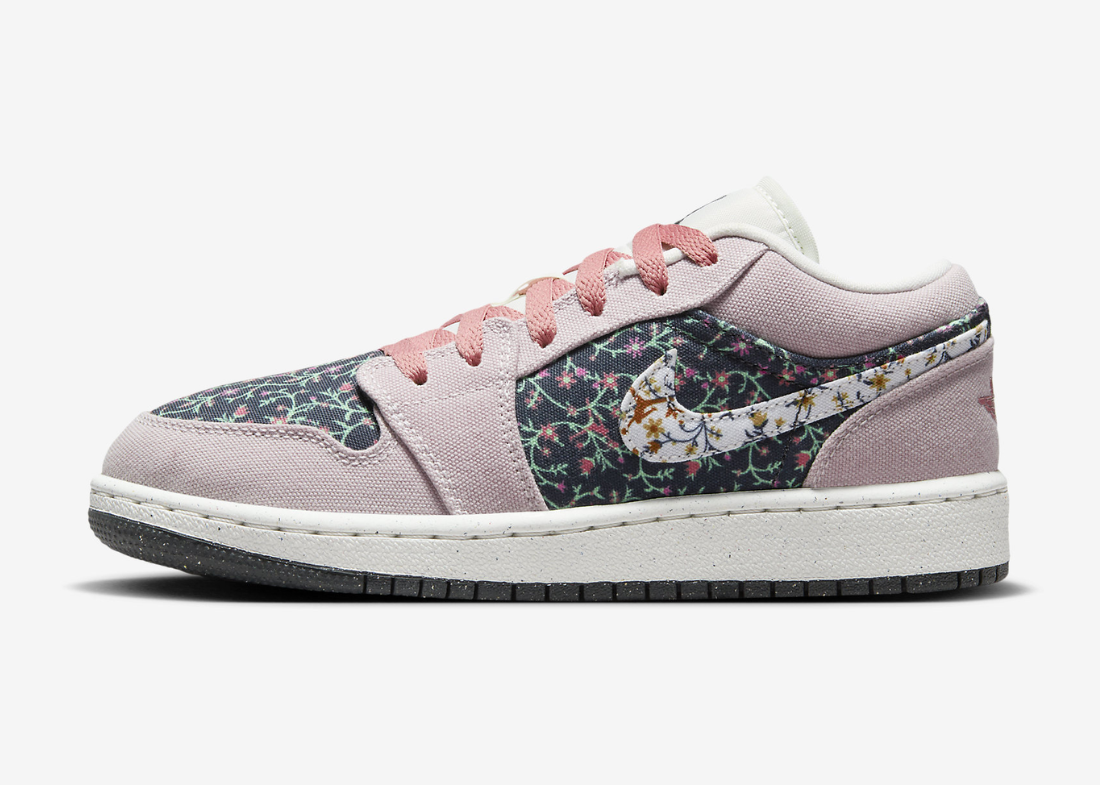 Nike Air Jordan 1 Low GS "Floral Canvas" | sneaker_release